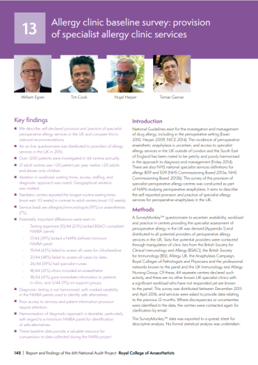 NAP6 Report, Tools and Publications | The Royal College of Anaesthetists
